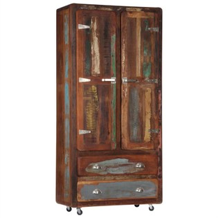 Highboard 89x42x183 cm Solid Reclaimed Wood