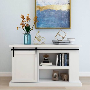 Mini Sliding Barn Door Kit Carbon Steel 122 cm