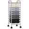 10-Drawer Mobile Storage Trolley Ombre Plastic