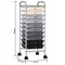 10-Drawer Mobile Storage Trolley Ombre Plastic