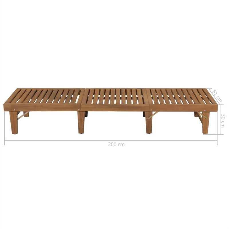 Wooden folding sun lounger store