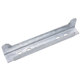 Gate Stop Angle Strike Plate Silver 310x40x37 mm