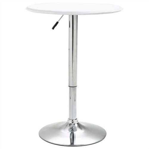 Bar Table White Ø60 cm MDF