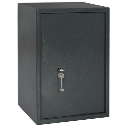 Mechanical Safe Dark Grey 35x31x50 cm Steel
