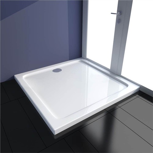 Shower Base Tray ABS White 90x90 cm