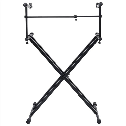 Double Braced Keyboard Stand X-Frame Black