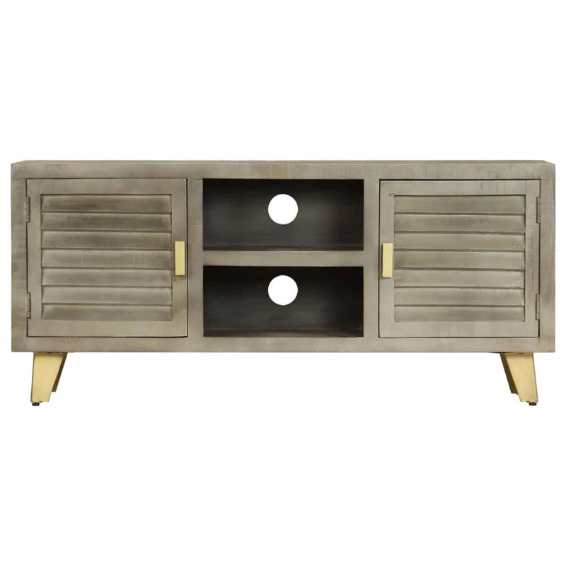 Mango wood and brass tv unit store