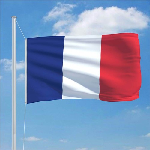 France Flag and Pole Aluminium 6,2 m