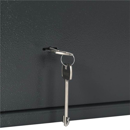Mechanical Safe Dark Grey 35x25x25 cm Steel