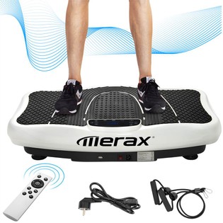 Merax Vibration Plate Vibration Trainer 2d Rocker Vibration White