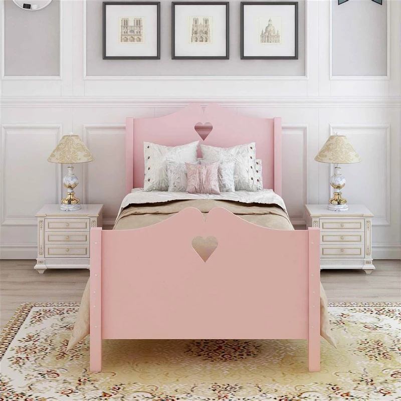 Twin pink bed frame store