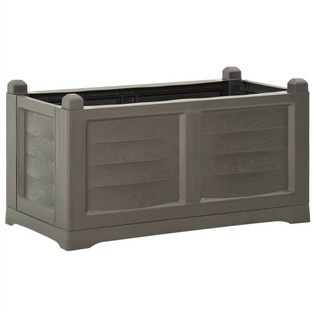 Flower Box Grey 80x42.5x42 cm PP