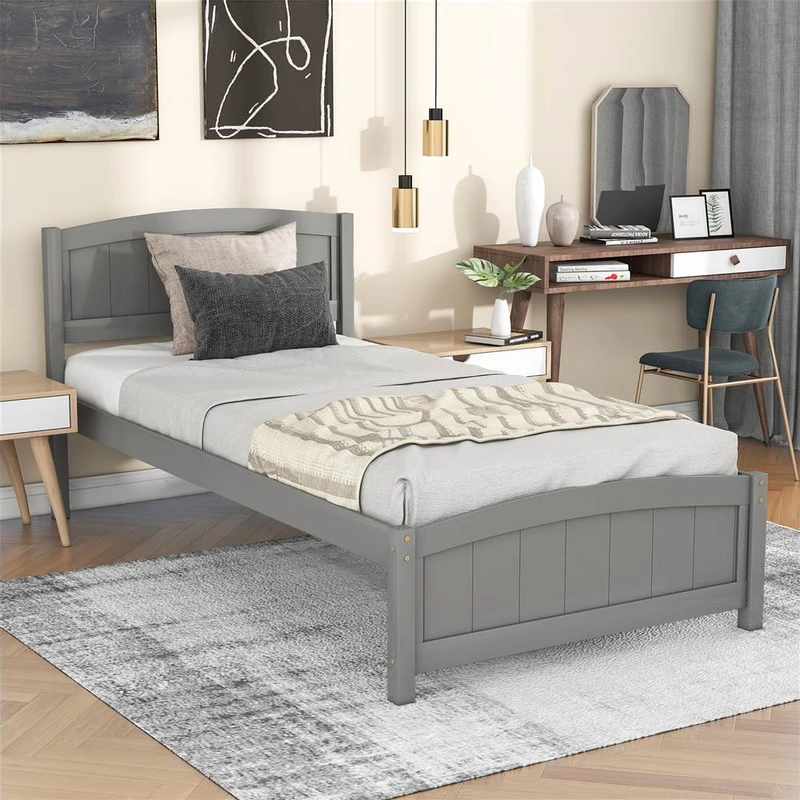 Gray twin headboard store