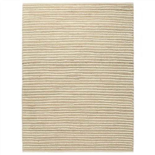 Rug Hemp Wool 80x150 cm Natural/White