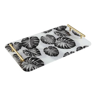 Sheets Metal Crystal Snack Tray (25 x 4 x 40 cm) | Europe