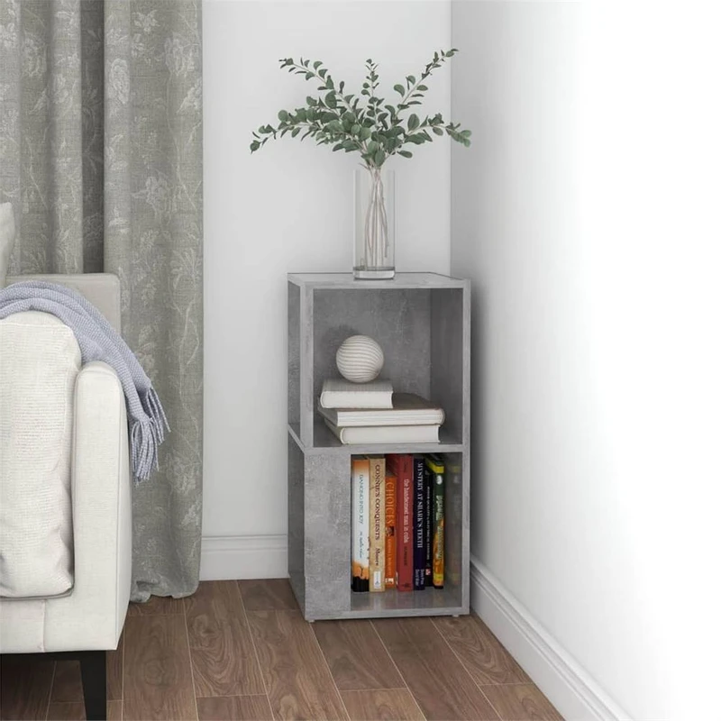 Corner Cabinet Concrete Grey 33x33x67 cm Chipboard