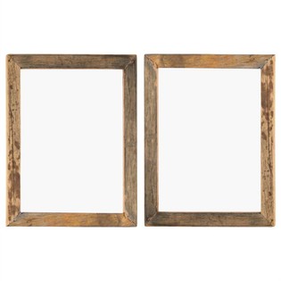 Photo Frames 2 pcs 50x60 cm Solid Reclaimed Wood and Glass