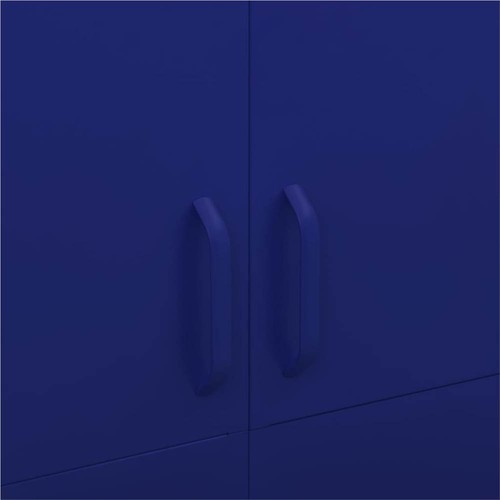 Wardrobe Navy Blue 90x50x180 cm Steel