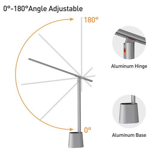 Baseus LED Smart Foldable Desk Lamp Gray