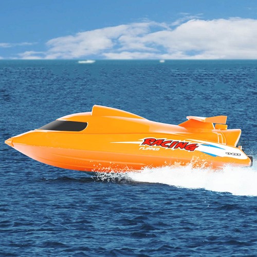 Flytec V009 30KM High Speed RC Jet Boat Orange