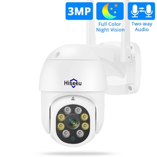 Hiseeu 3MP Wireless PTZ Speed Dome IP Camera