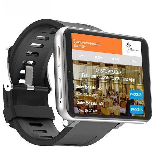LEMFO LEM T 4G Smartwatch Silver 3+32GB