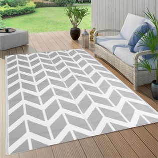 Outdoor Rug Grey 120x180 cm PP