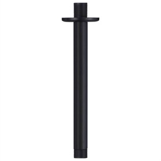 Shower Support Arm Round Stainless Steel 201 Black 20 cm