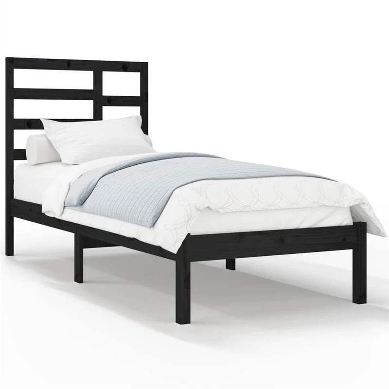 Black wooden single bed store