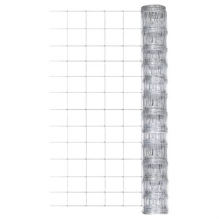 Garden Fence Galvanised Steel 50x1.25 m Silver