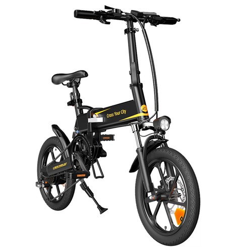ADO A16 XE Folding Electric Bike 16 Inch 25Km/h 7.5AH 250W Motor Black