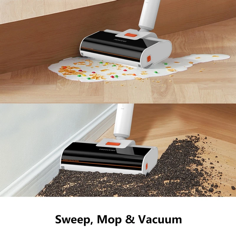 Sweep and mop vacuum store