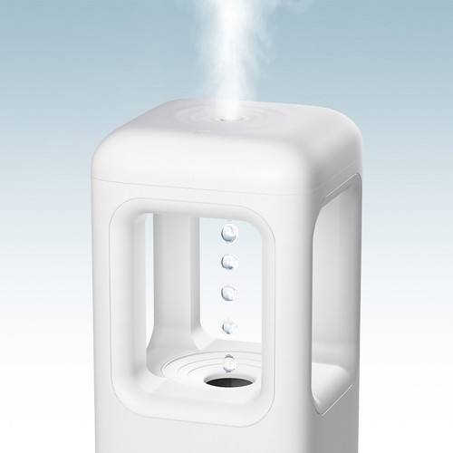 Winben Anti Gravity Levitating Water Drop Humidifier White