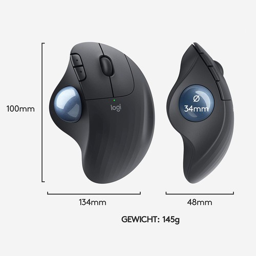 Logitech M575 Wireless Trackball Mouse Black