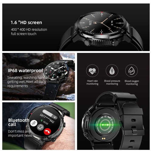 LOKMAT ZEUS PRO Bluetooth Calling Watch Black