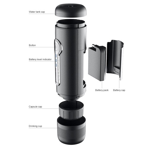 BioloMix Portable Automatic Wireless Heating Coffee Machine