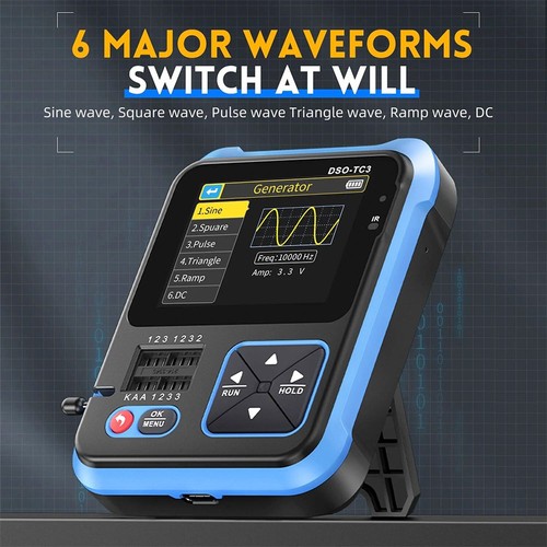 FNIRSI DSO-TC3 3 in 1 Digital Oscilloscope with P6100