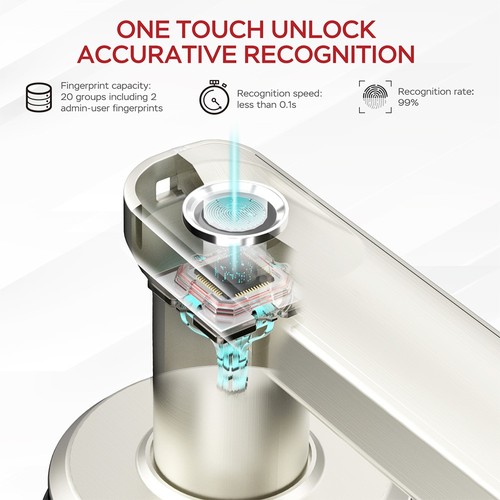 Geek Smart L-B203 Fingerprint Door Lock Silver