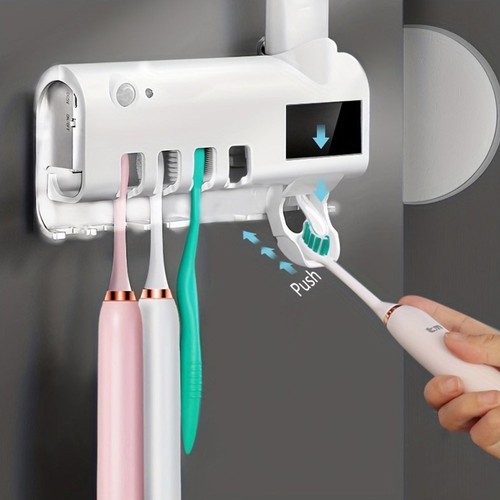 Multifunctional Smart Toothbrush Holder White
