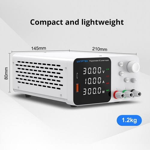 WANPTEK TPS3010 Regulated DC Power Supply White US Plug