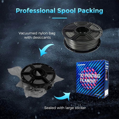 Flashforge Galaxy PLA 3D Printing Filament 1kg Galaxy Black | Poland