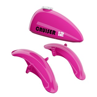 Fuel Tank + Mudguard Set for Hyper GOGO EL-MB03 - Pink