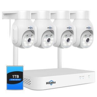 Hiseeu 5MP Wireless PTZ Security Camera System
