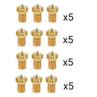 60pcs TWO TREES E3D V6 Brass Nozzle with M6 Thread