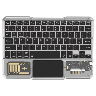 KB333 Transparent Wireless Bluetooth Keyboard Black