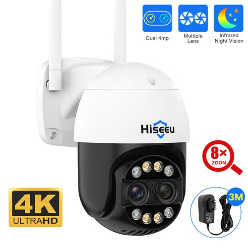 Hiseeu 4K 8MP Wireless Security Camera