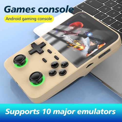 D007 Plus Pro Handheld Game Console 64GB Transparent Blue