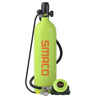 SMACO S700 Plus 2L Scuba Tank Black Green