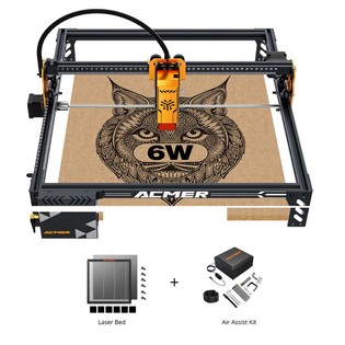 ACMER P1 S Pro 6W Laser with Laser Bed and C4 Air Assist Kit