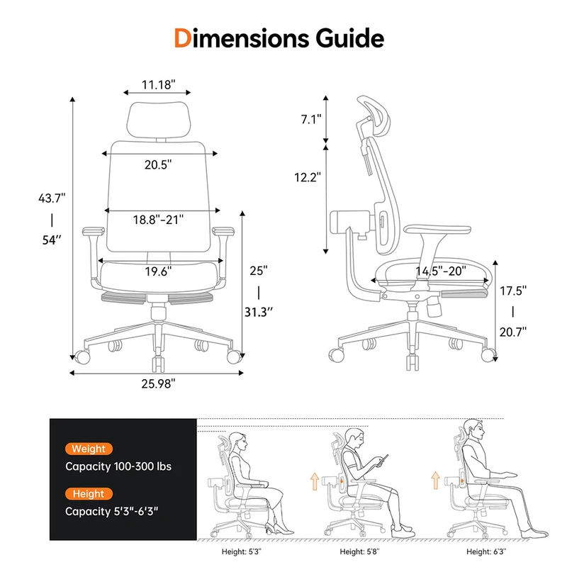 NEWTRAL MagicH-BP Ergonomic Chair with Footrest Black NEWTRAL MagicH-BP Ergonomic Chair with Footrest Black
